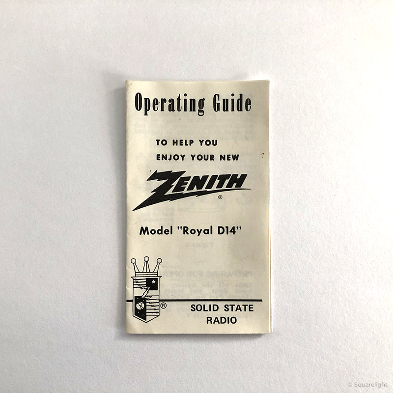 Zenith RD-14 Radio – Future Forms